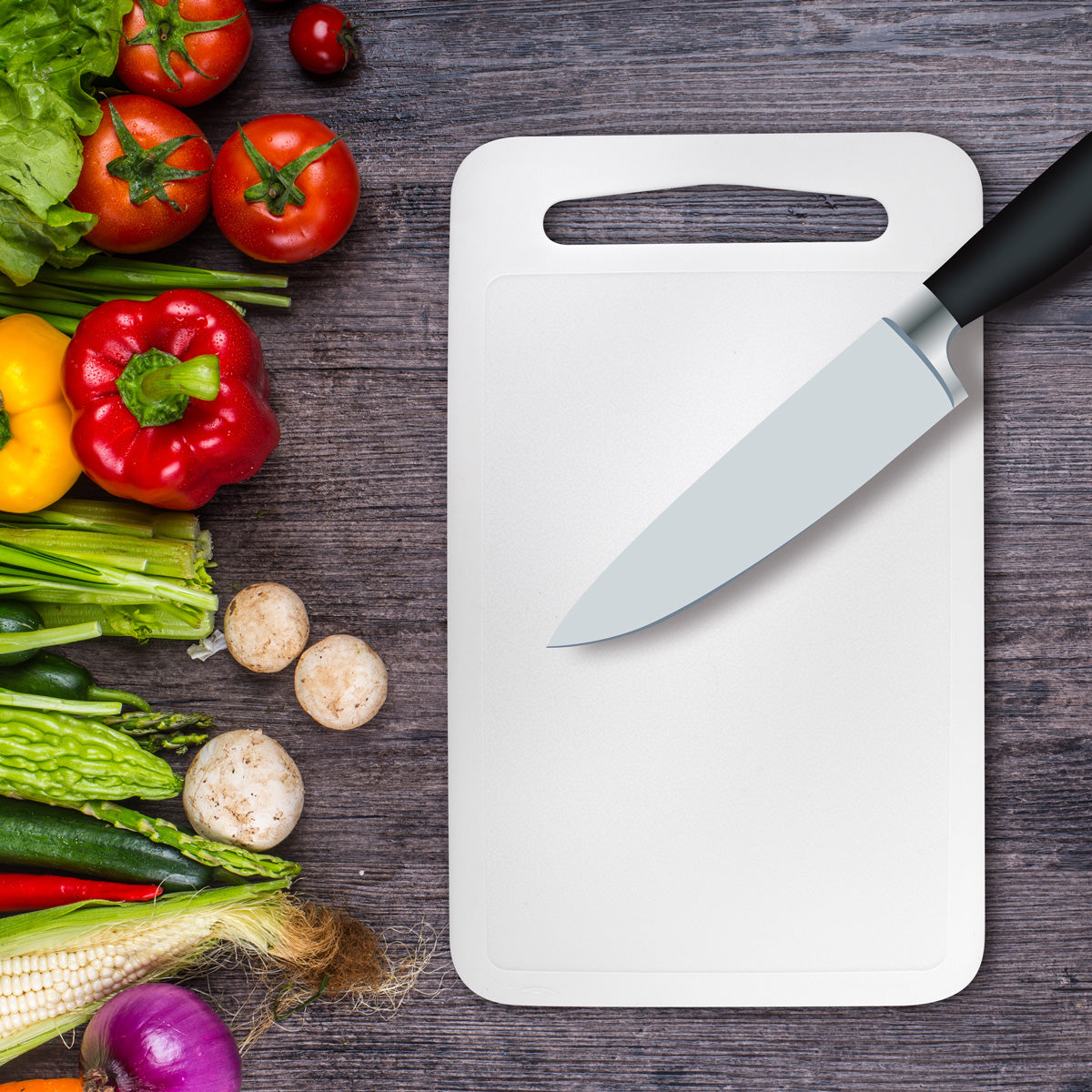 Inkanto Tabla para Picar color Blanco 22.5x13.5 cm – Waldo's
