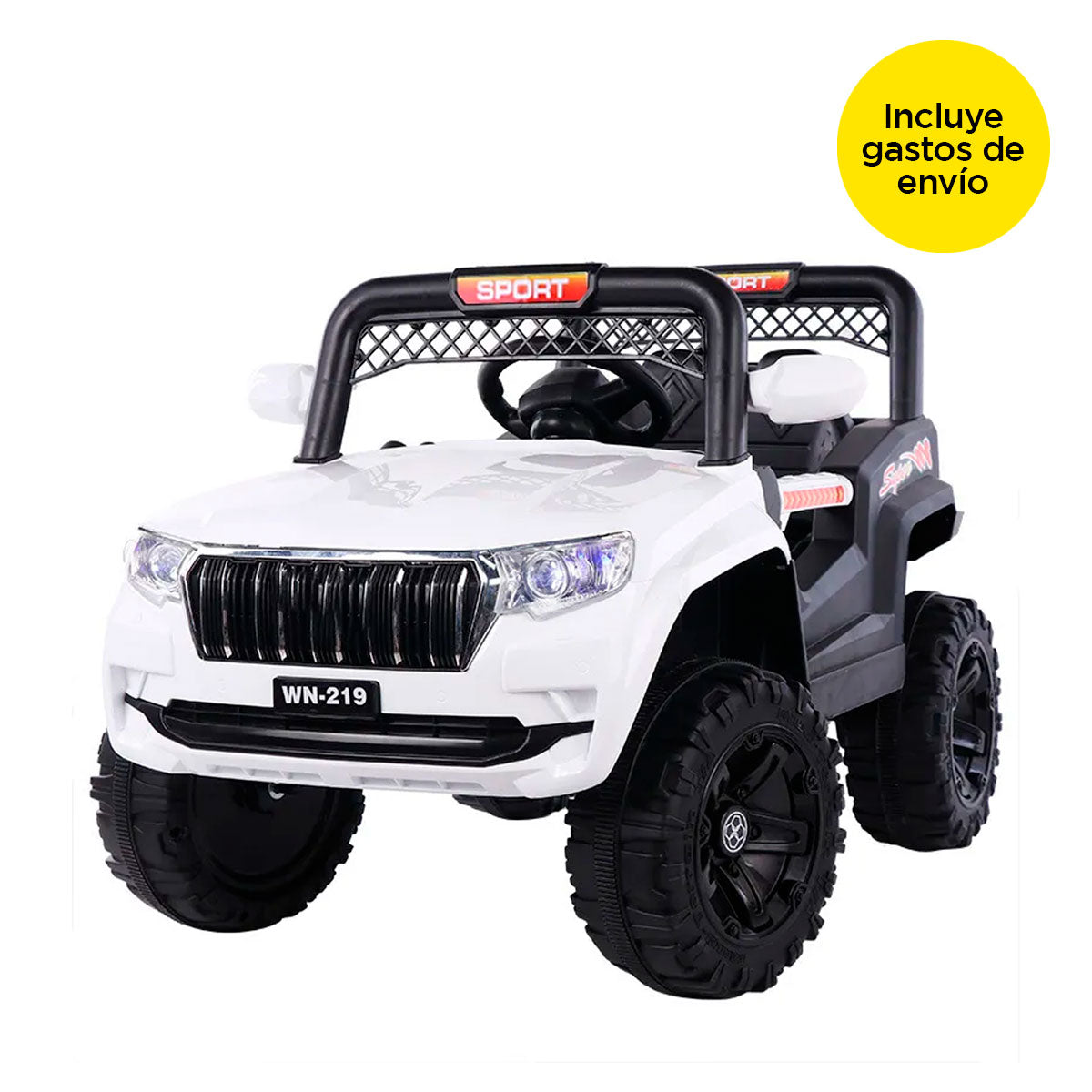 Mini Carro Eléctrico para Niños color Blanco – Waldo's