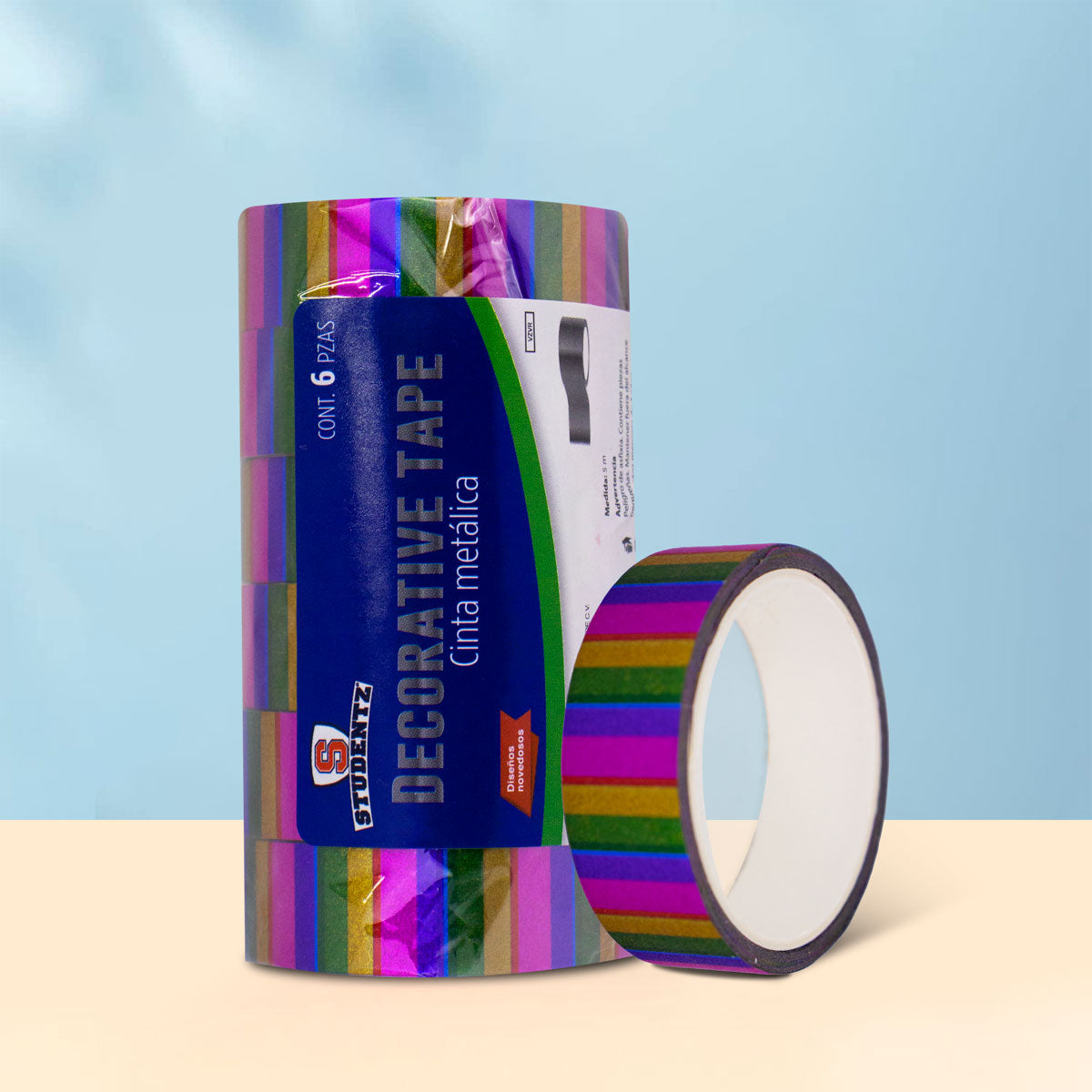 Set de Cinta decorada color Metálico 70cm. – Waldo's