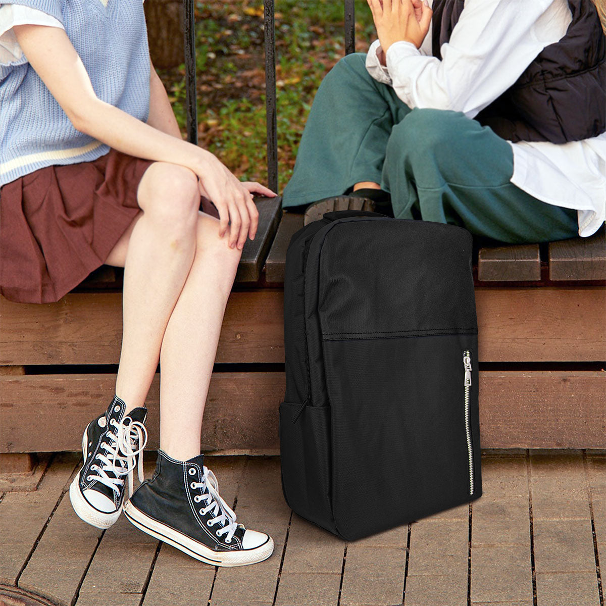 Mochila Porta Laptop con Cargador USB color Negro – Waldo's