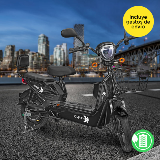 Bicicleta Eléctrica Negra Kiwo GY801 – Waldo's