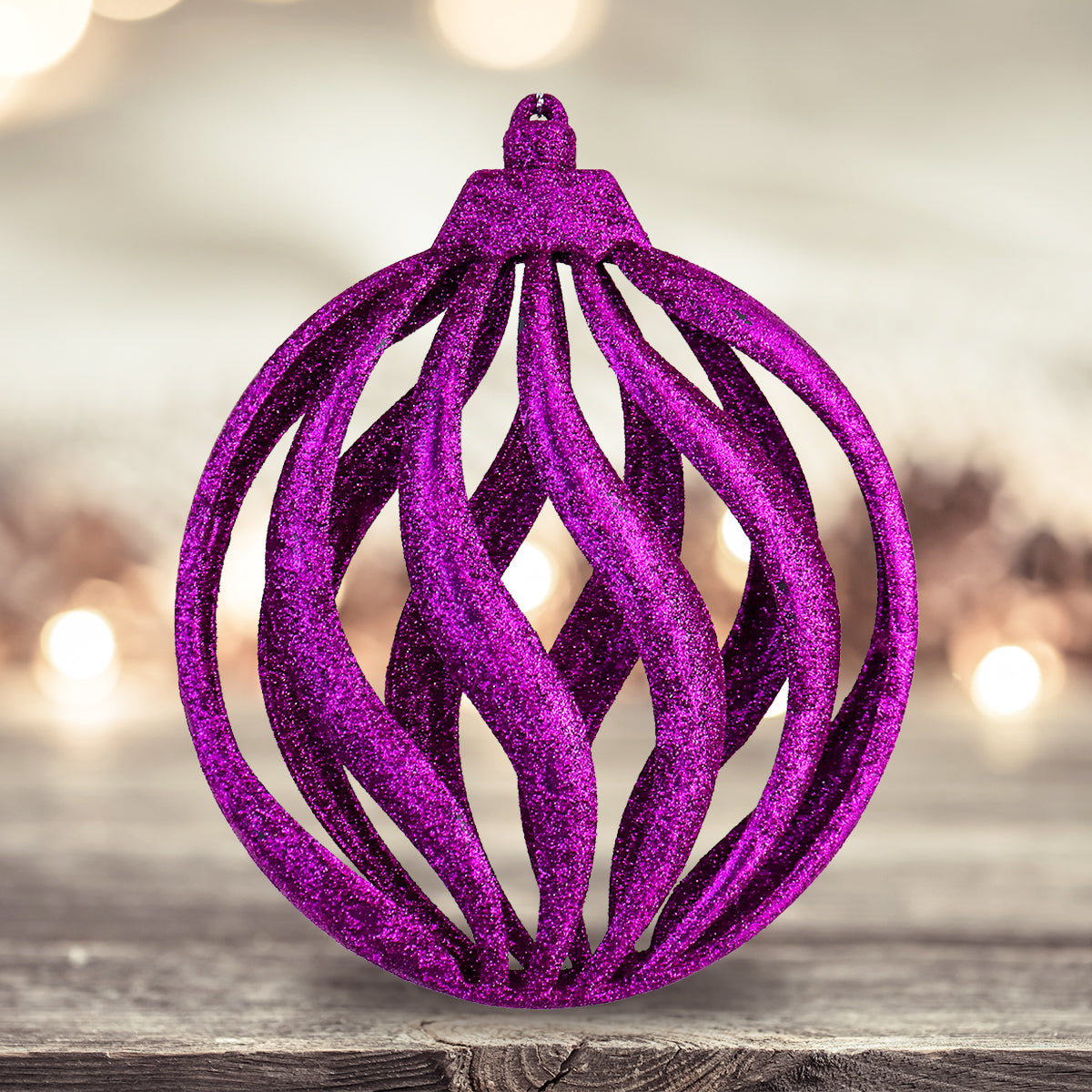 Esfera con Diamantina color Rosa, 17cm – Waldo's