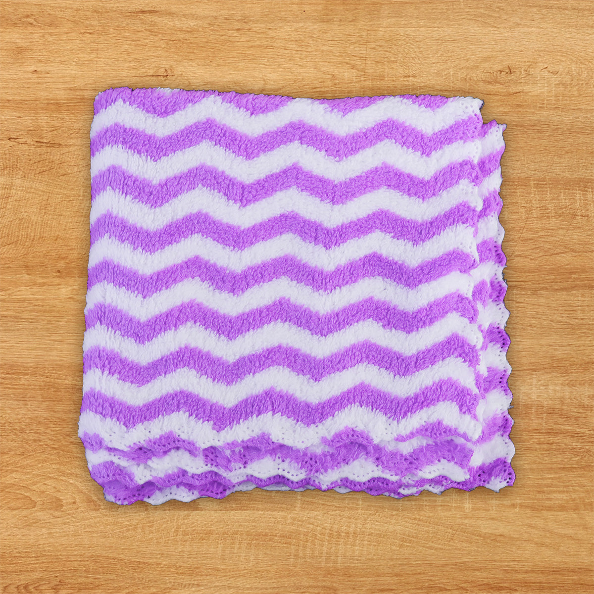 Set de 2 Trapos de Microfibra color Morado con Blanco, 30x30cm – Waldo's