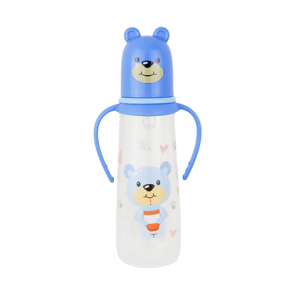 Biberón con Asas, color Azul, 250ml – Waldo's