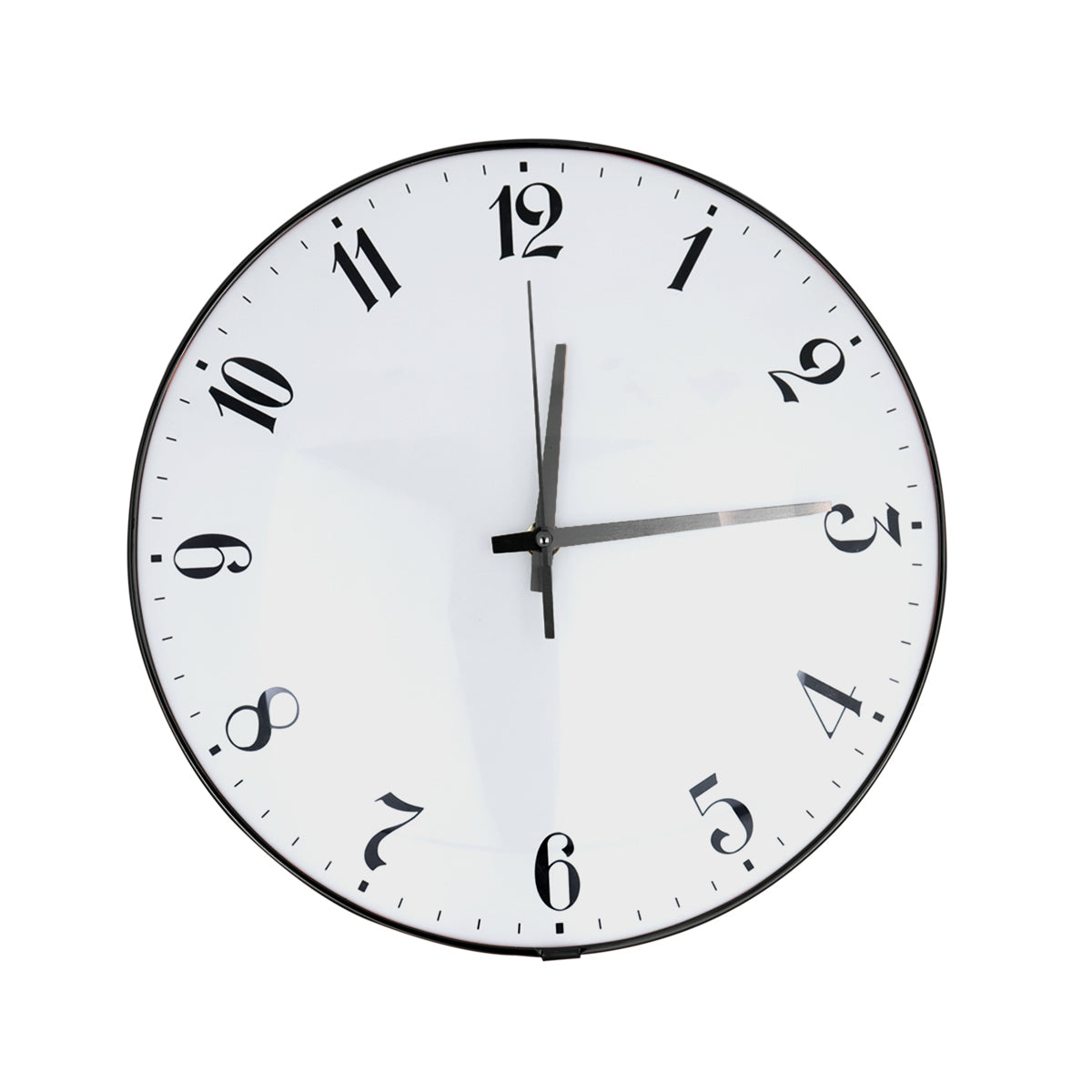 Reloj Circular de Pared, color Blanco con Negro – Waldo's