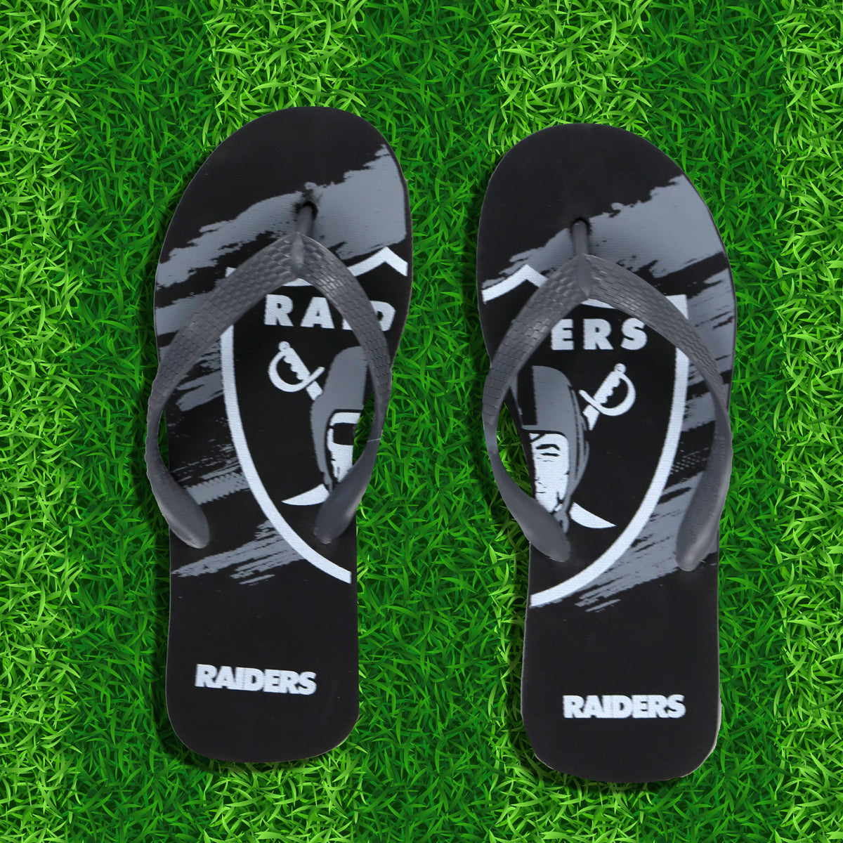 Sandalias Unisex de los Raiders, NFL – Waldo's