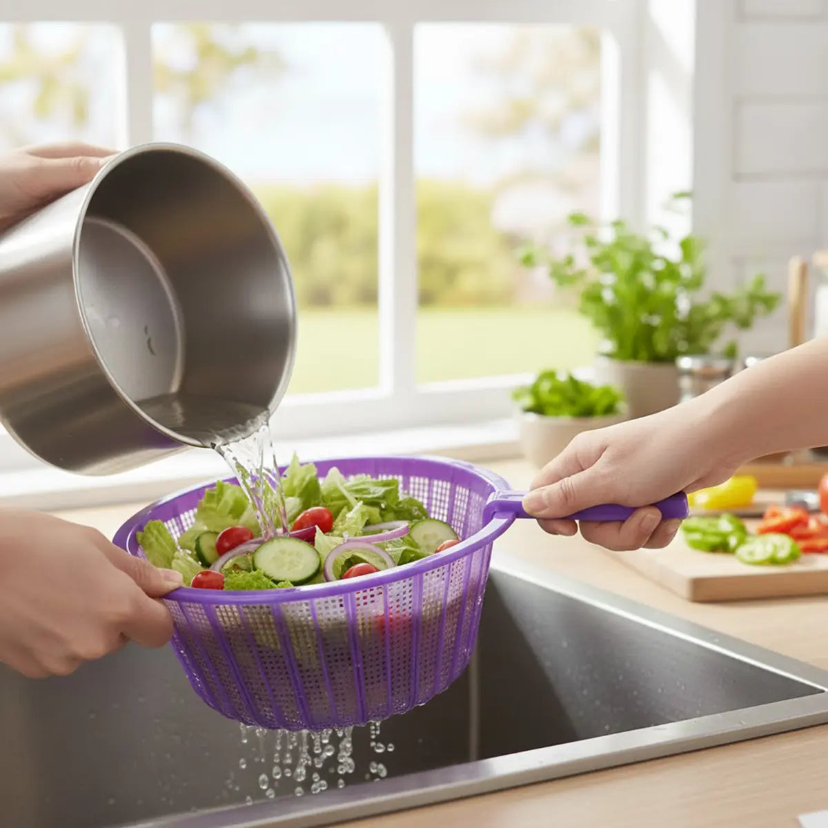 Colador, Color Morado – Waldo's