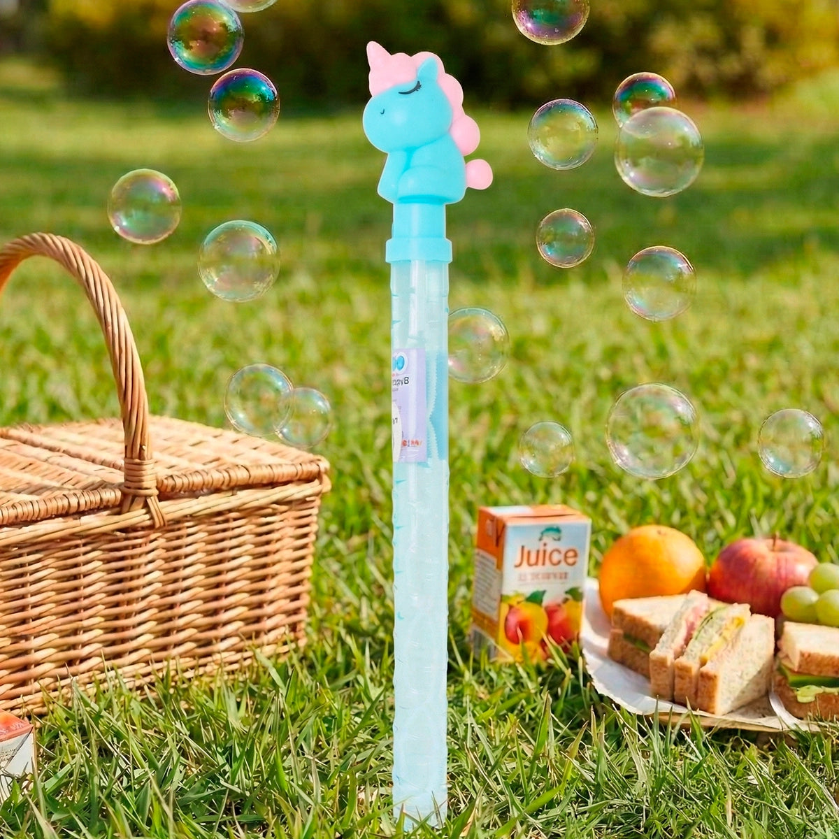 Vara de Burbujas, Unicornio, Color Azul – Waldo's