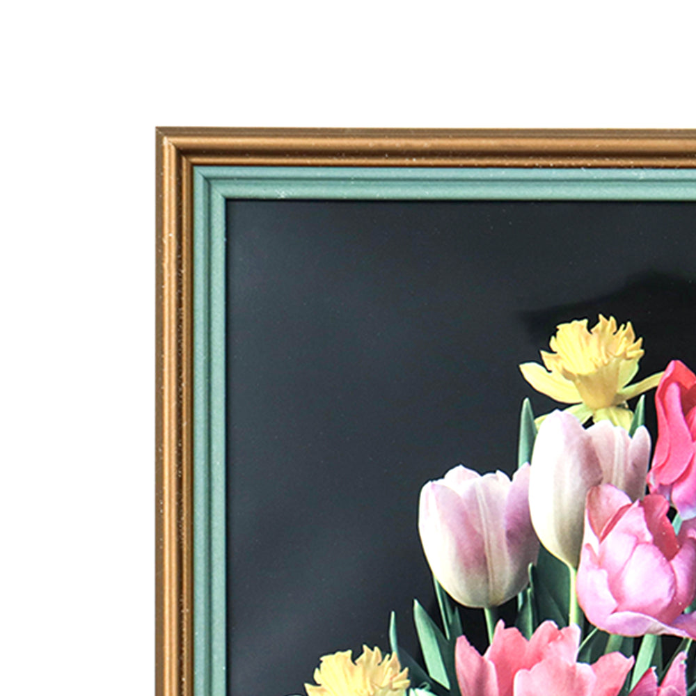 Portarretrato Flores, Color Café y Verde, 20x25 cm – Waldo's