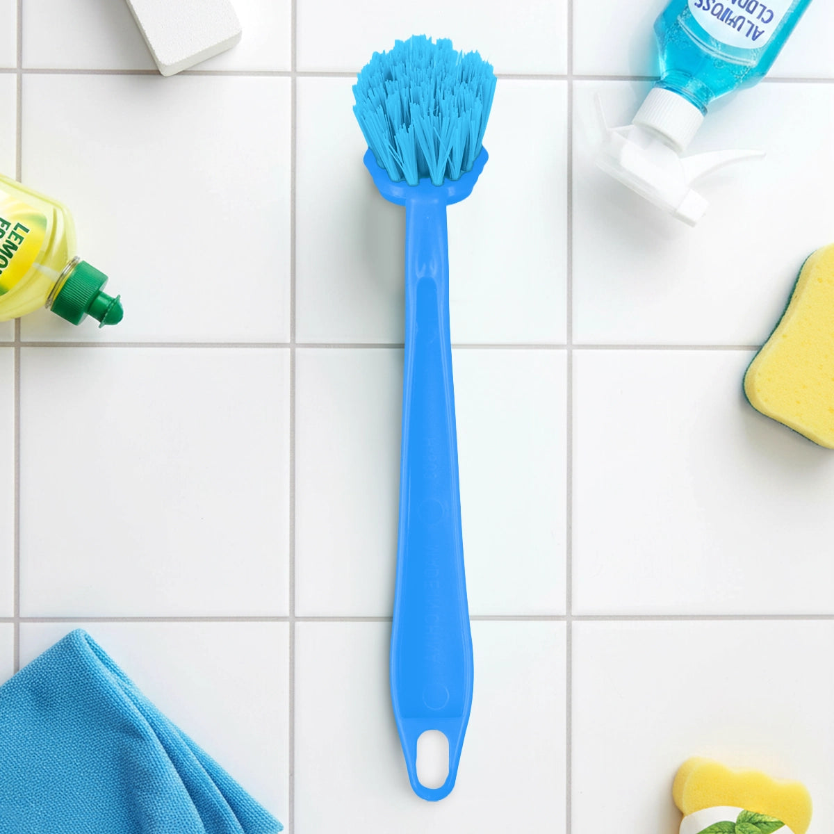 Cepillo con Mango, Flor, Color Azul – Waldo's