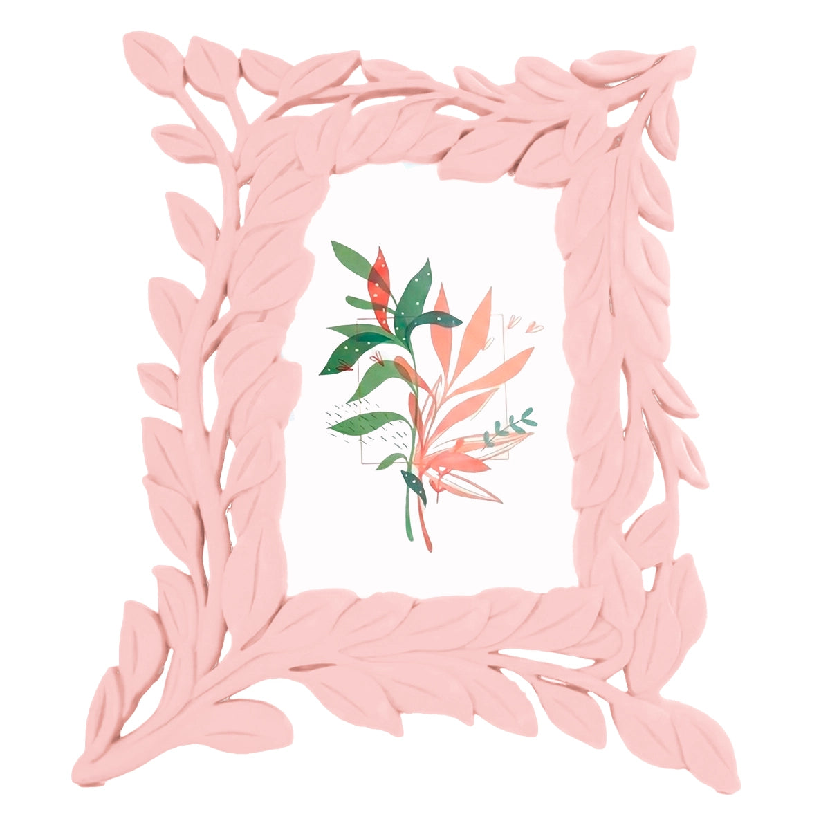 Portarretrato Hojas, Color Rosa – Waldo's