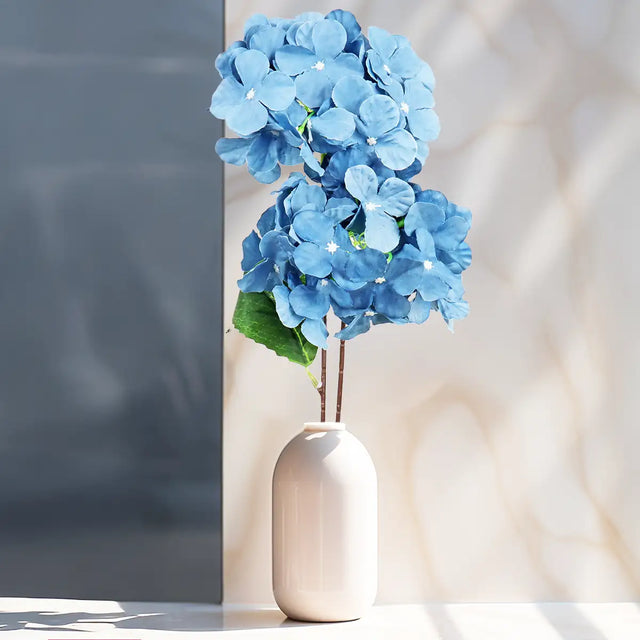 Hortensia, 2 Flores Artificiales, Color Azul – Waldo's