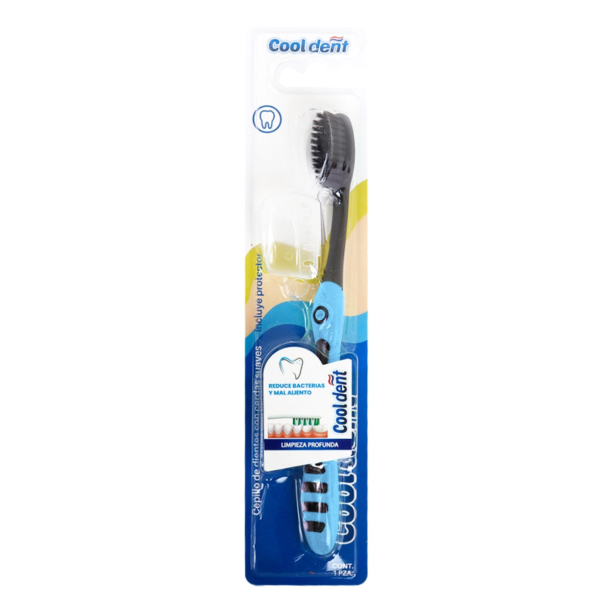 Cepillo de Dientes con Protector, Color Azul – Waldo's