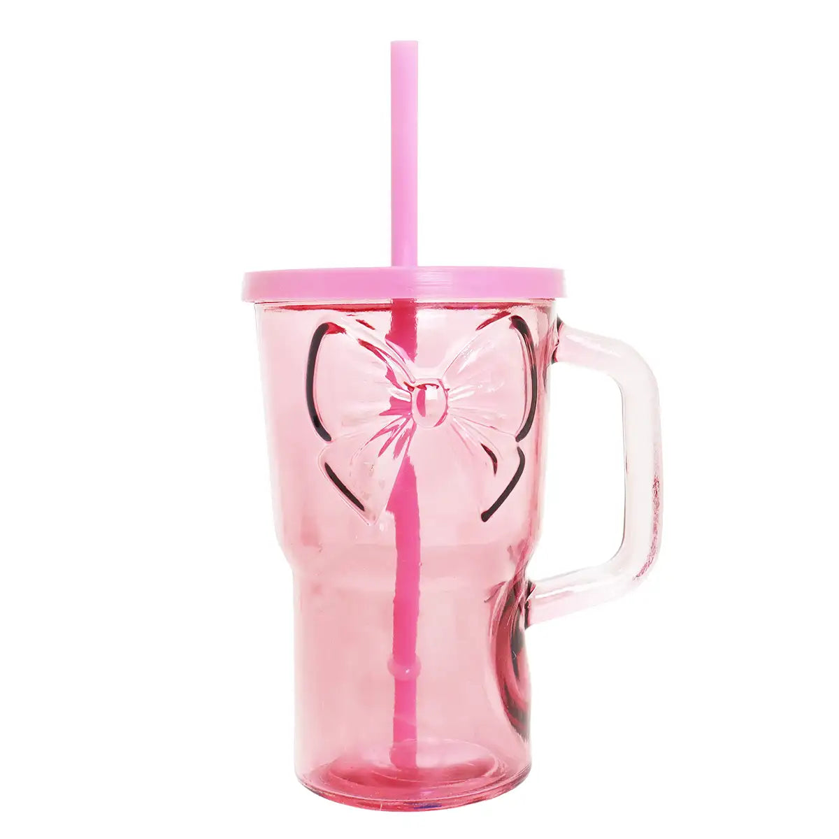 Vaso, Diseño Moño, Color Rosa, 490 ml – Waldo's