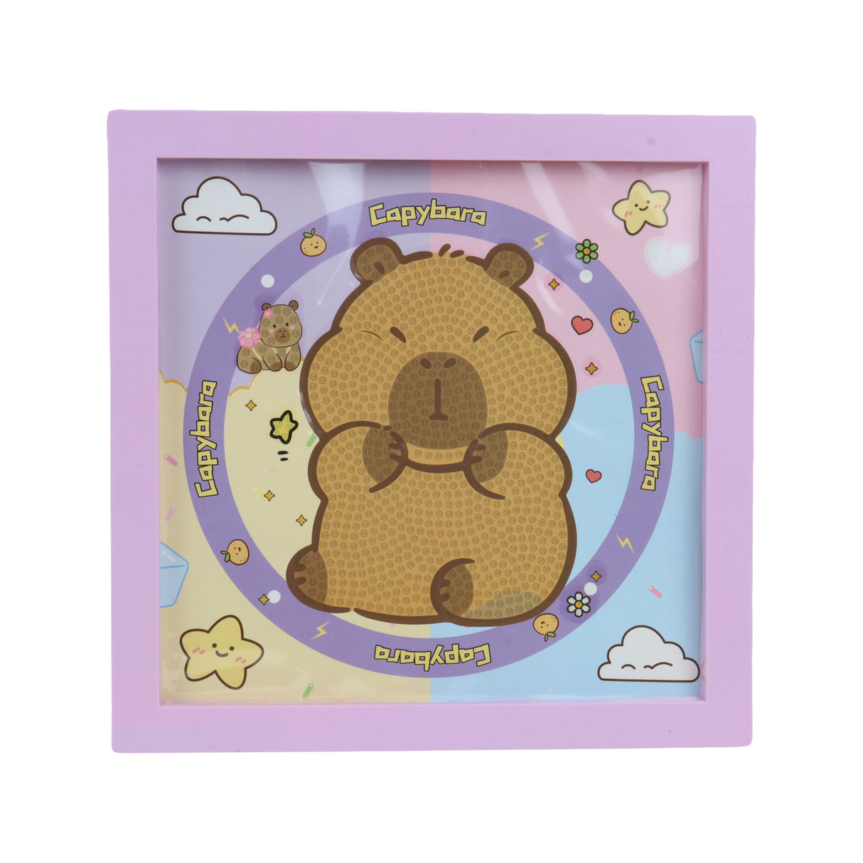 Set Marco con Cuentas DIY, Capibara, Color Morado – Waldo's