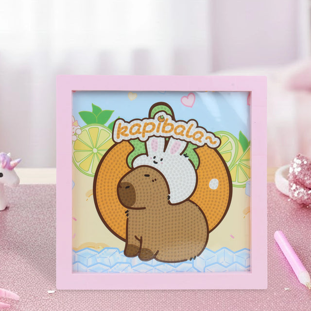 Set Marco con Cuentas DIY, Capibara, Color Rosa – Waldo's