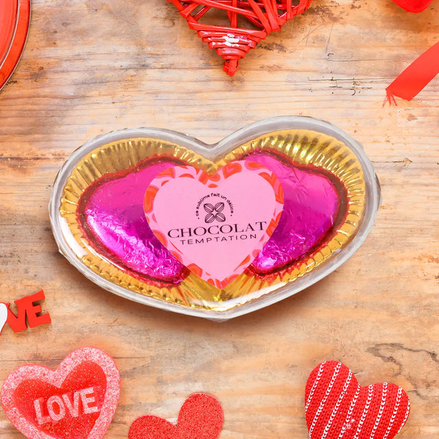 Chocolate, Caja Corazón, Color Rosa – Waldo's