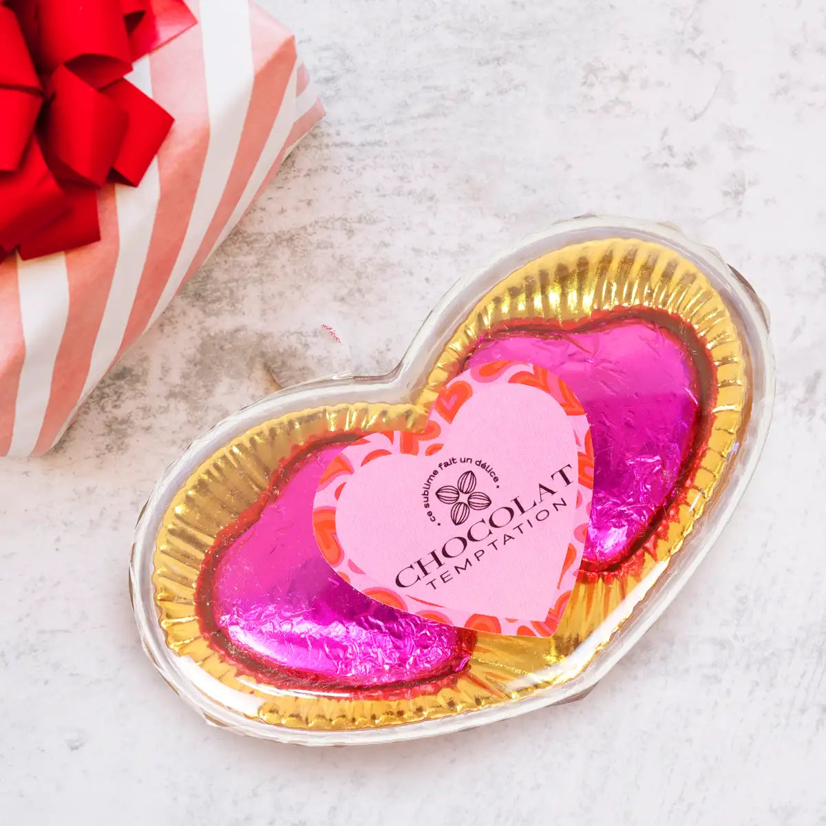 Chocolate, Caja Corazón, Color Rosa – Waldo's