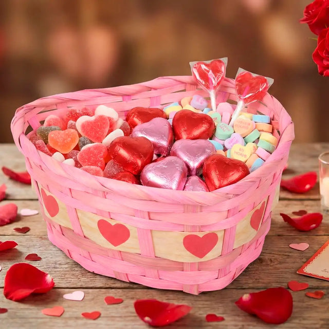 Canasta, Corazón, Color Rosa Claro – Waldo's