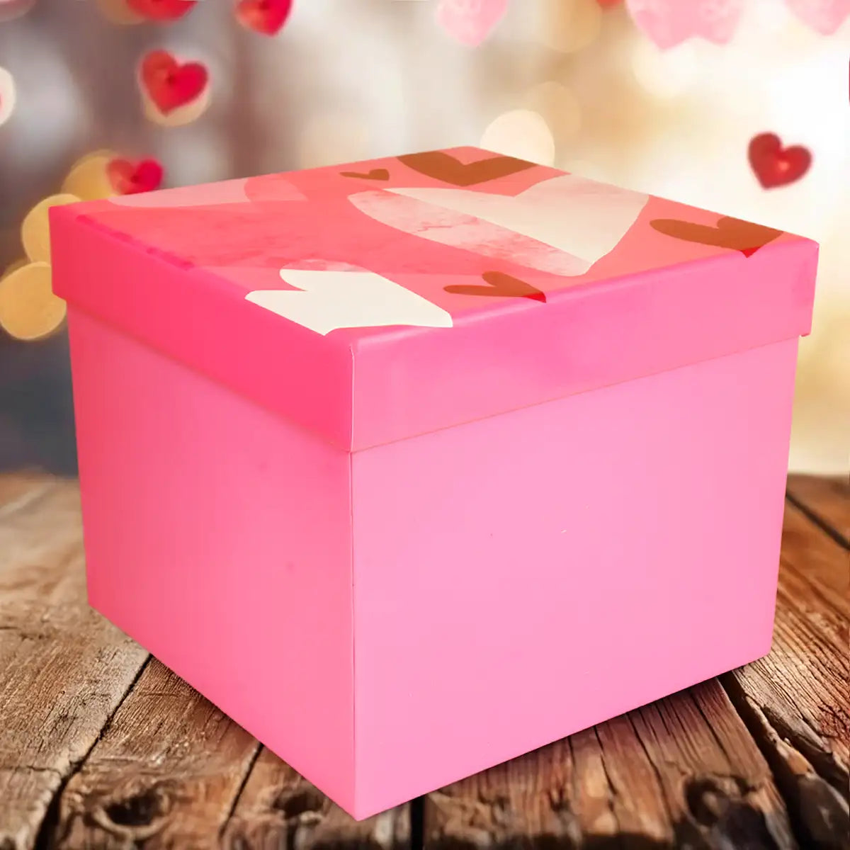 Caja para Regalo, Color Rosa, Corazón – Waldo's