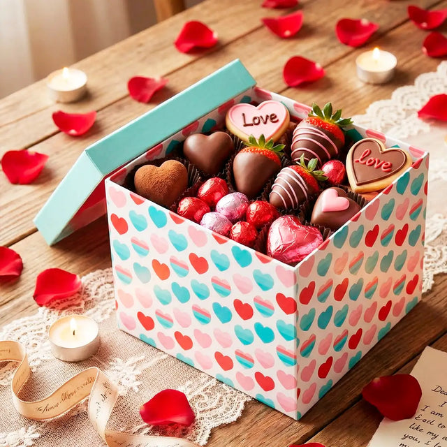 Caja para Regalo, Color Azul, Corazón – Waldo's