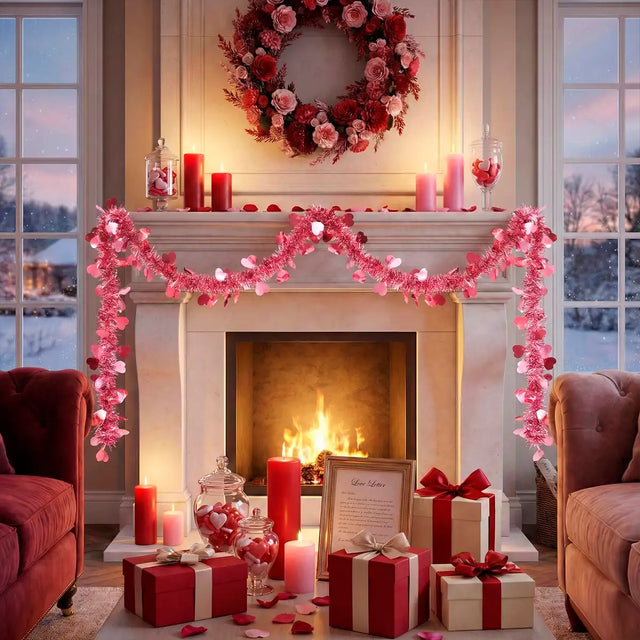 Guirnalda con Corazones, Color Rojo – Waldo's