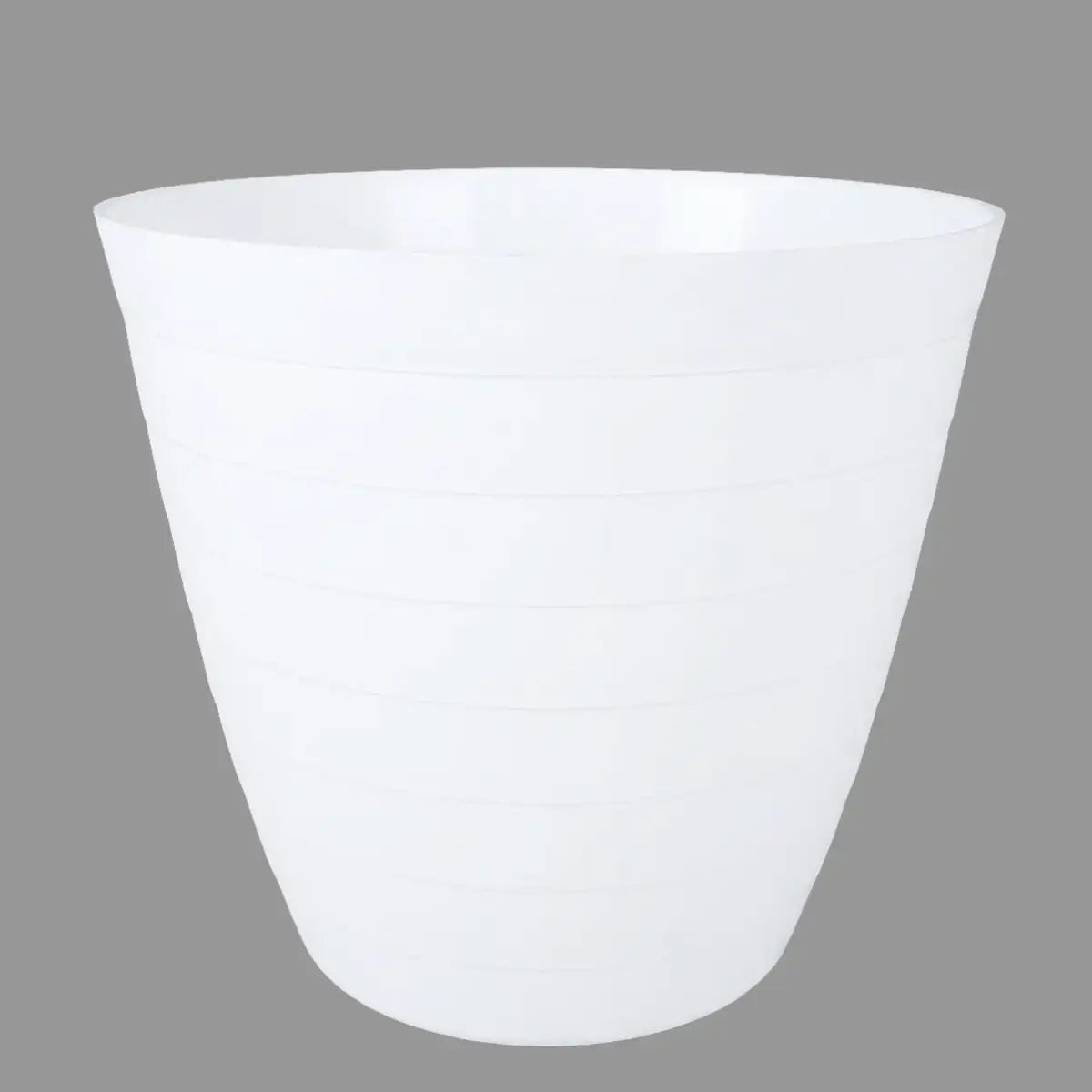 Maceta de Plástico Grande, Color Crema – Waldo's