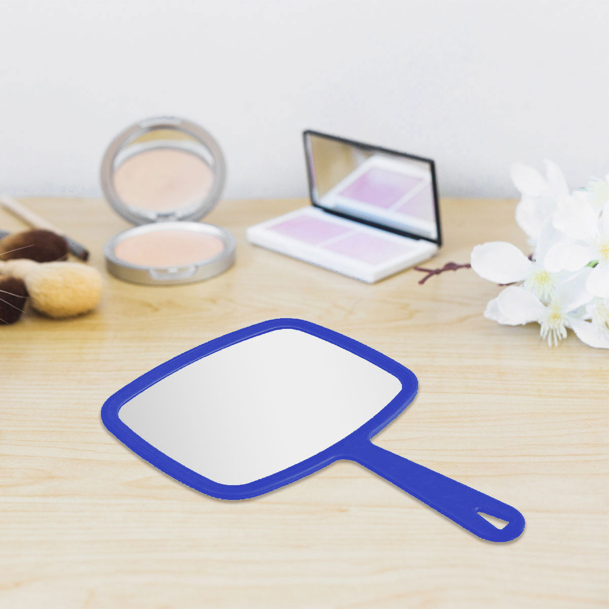 Espejo Rectangular de Mano, color Azul Rey – Waldo's
