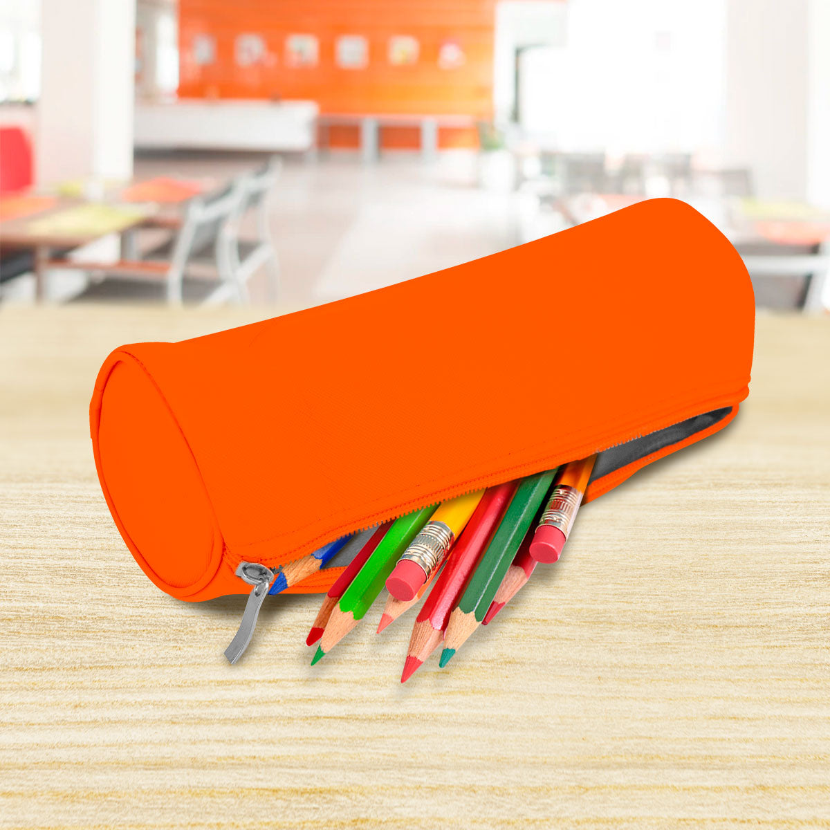 Lapicera/Estuchera Cilíndrica color Naranja – Waldo's