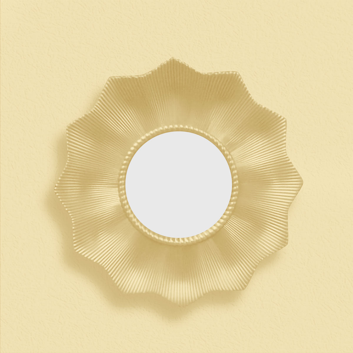 Set de Espejos Diseño Flor, Marco color Beige 3 pza. – Waldo's