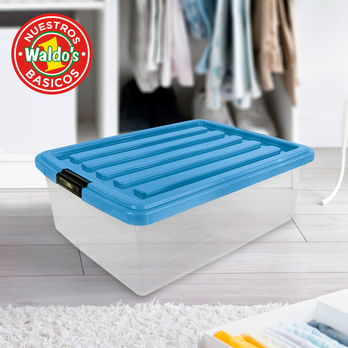 Caja de Plástico Goliat 32 L Color Azul Rey – Waldo's
