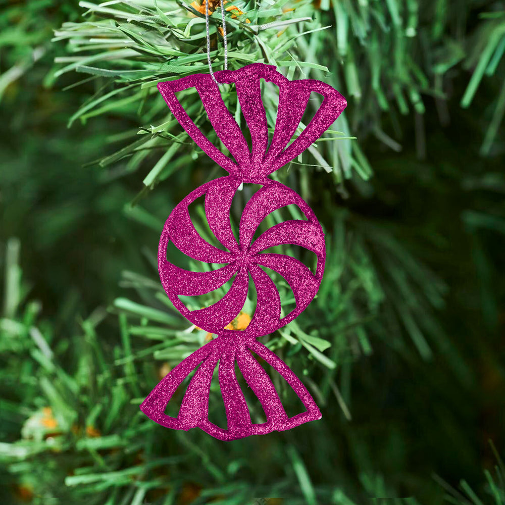 Dulce, Decoración Colgante, Glitter, Color Morado – Waldo's