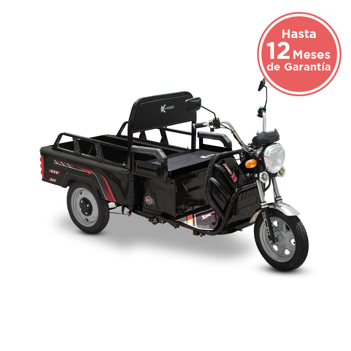 Triciclo de Carga Eléctrico marca Kiwo Color Negro – Waldo's