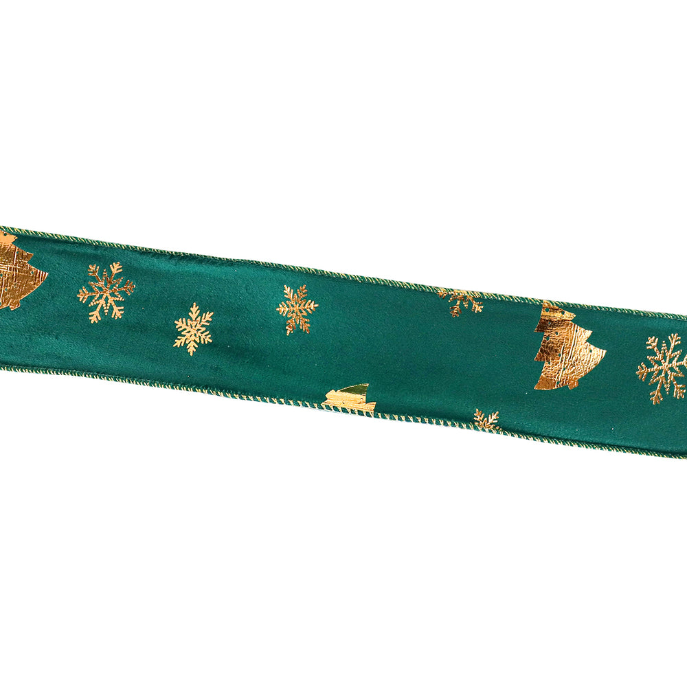 Listón Navideño Decorativo, Color Verde – Waldo's