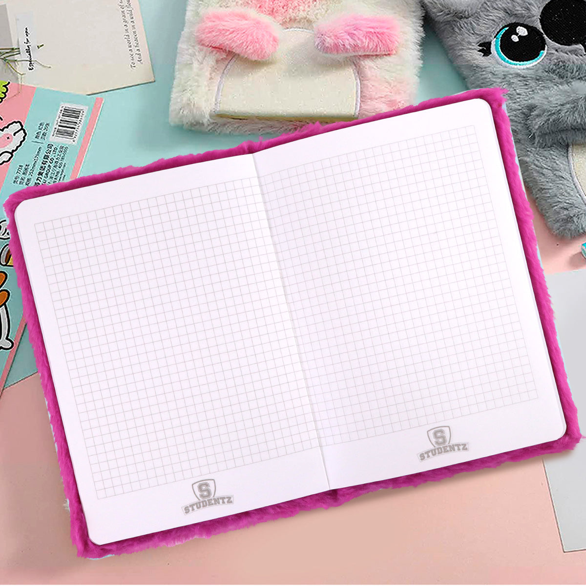 Libreta de Peluche Decorada, 80 páginas. – Waldo's