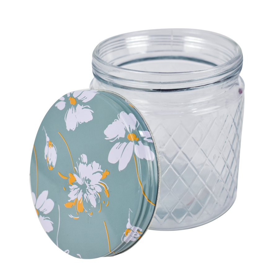 Recipiente de Cristal Inkanto con Tapa Decorada 900ml – Waldo's