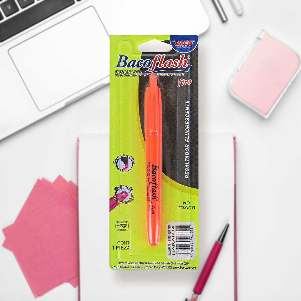 Resaltador Marca Textos color Naranja – Waldo's